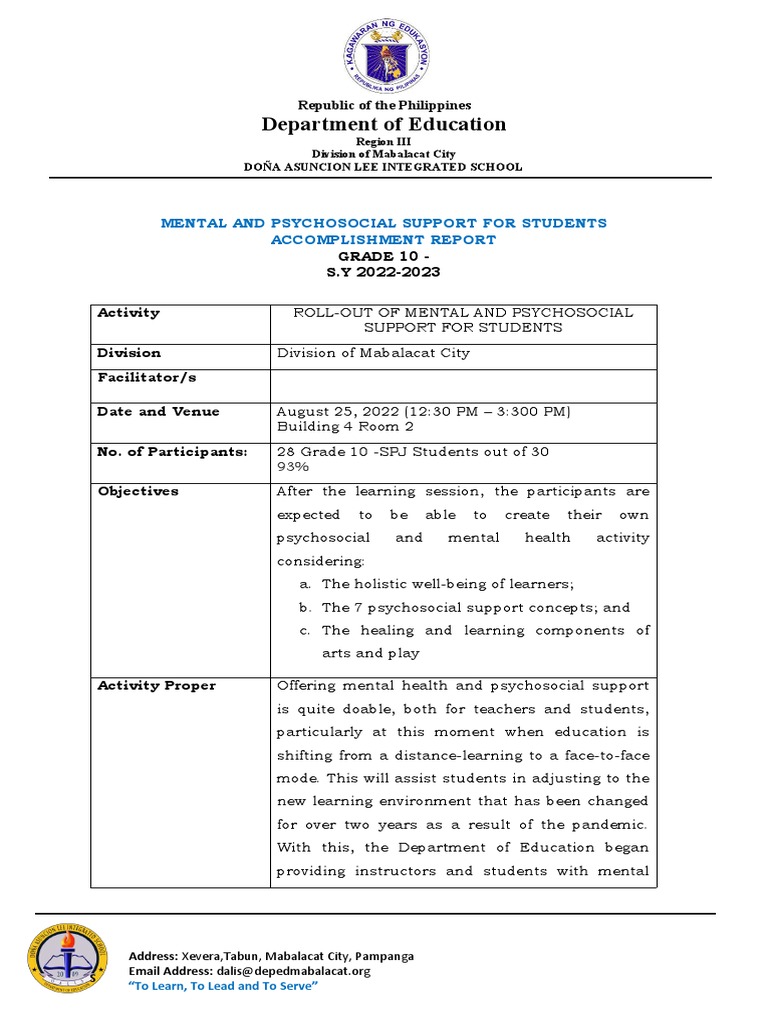 Mental and Psychosocial Health - Acr | PDF | Cognition | Behavior Modification