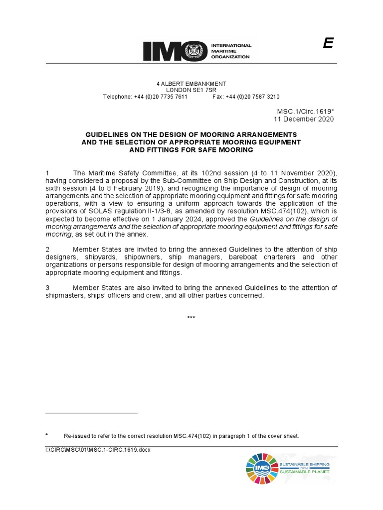 MSC 1-Circ 1619 | PDF | Safety | Ships