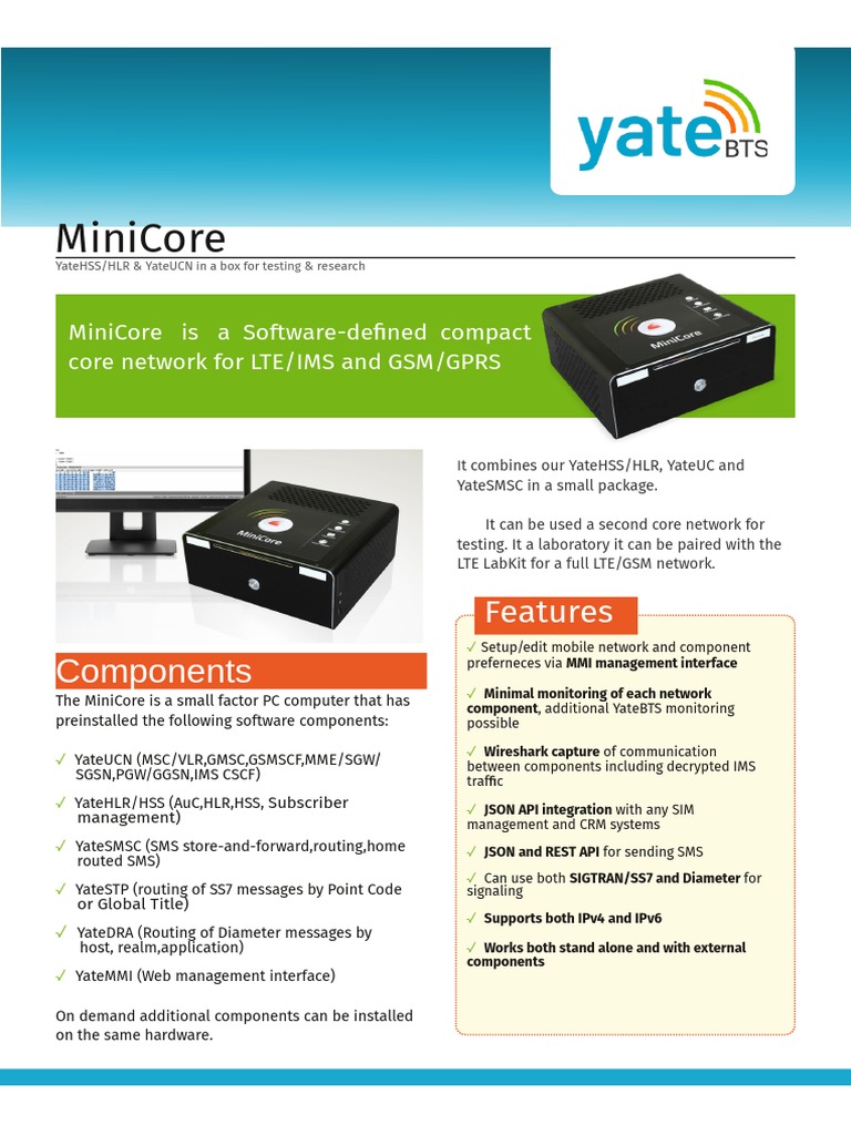Mini Core | PDF | Ip Multimedia Subsystem | Session Initiation Protocol