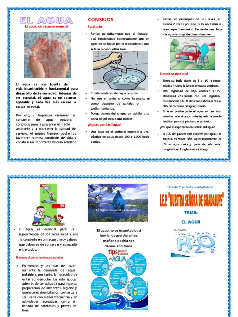 Triptico Del Agua 10 | PDF | Agua Triptico Del Agua 10 | PDF | Agua