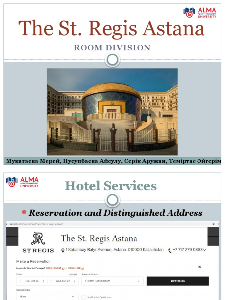 The St. Regis Astana | PDF