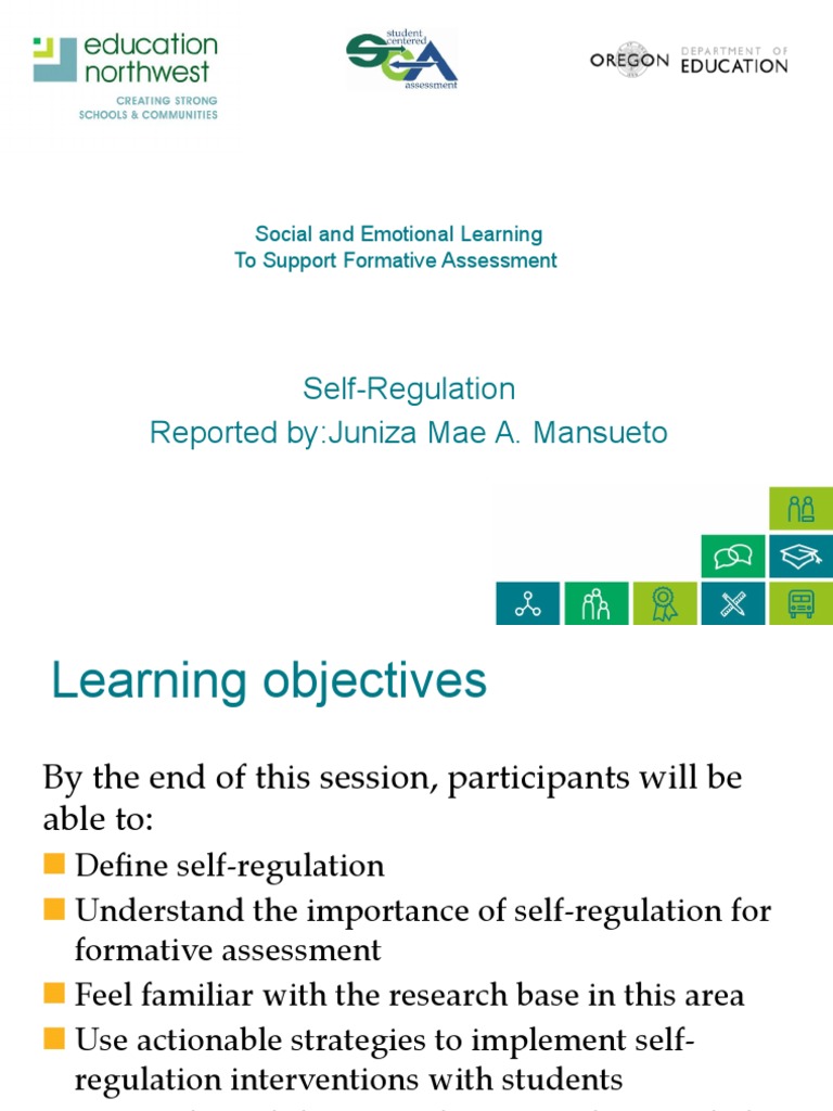 Sel Self-Regulation Facilitator Presentation | PDF | Self-Management ...