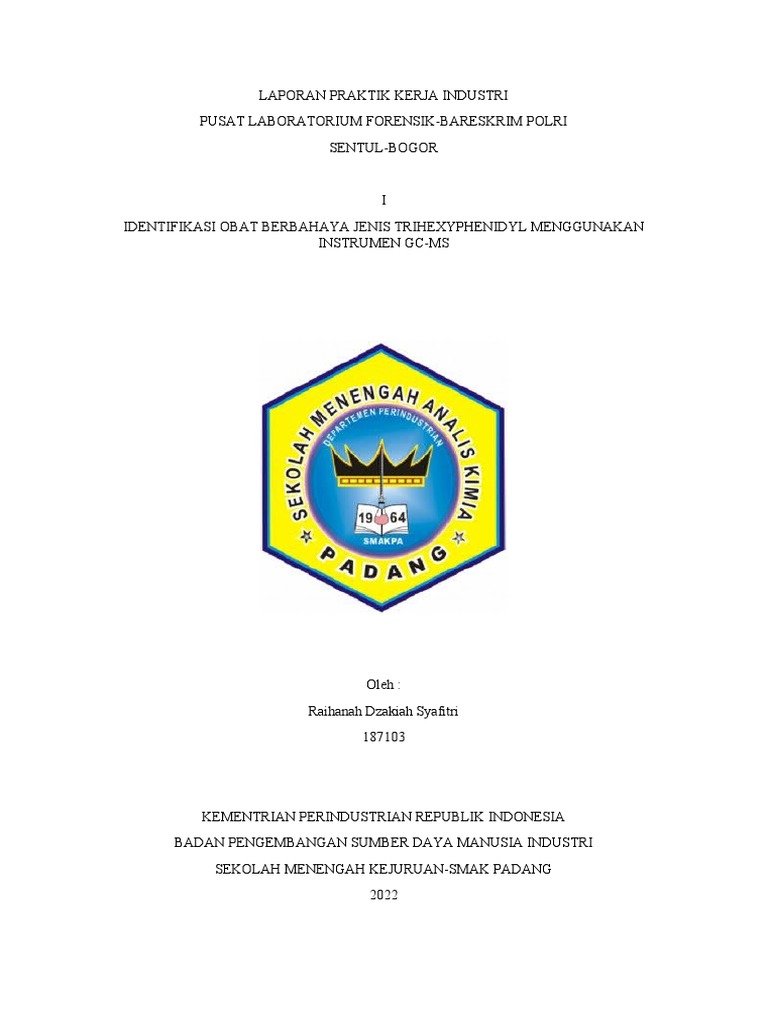 Identifikasi Trihexyphenidyl di Puslabfor | PDF | Bisnis | Seni