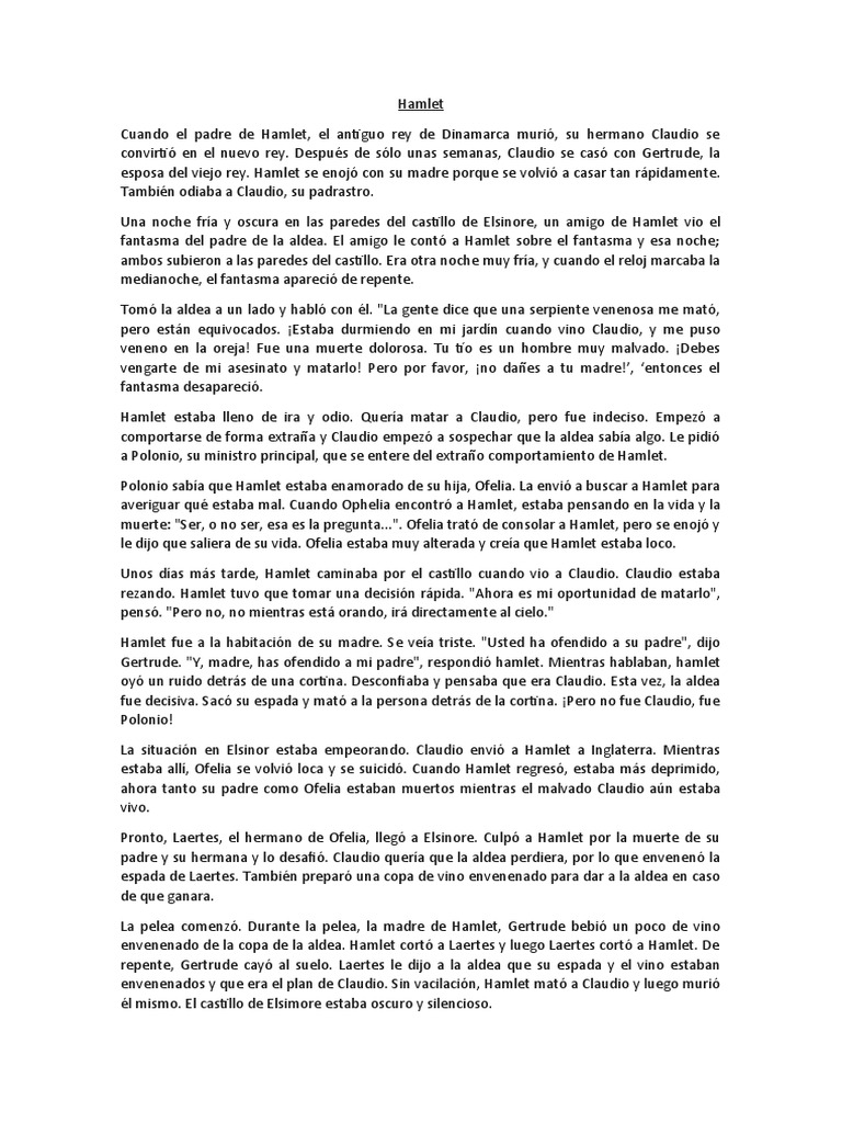 Hamlet Español | PDF | Aldea