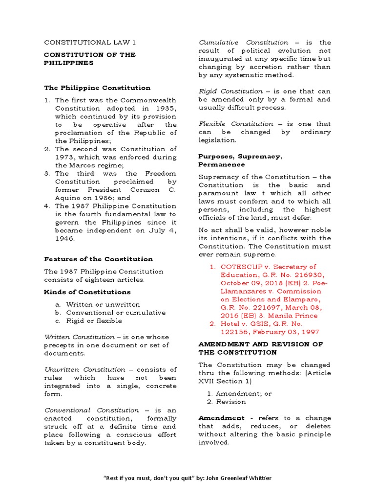 Monograph | PDF | Constitutional Amendment | Constitution