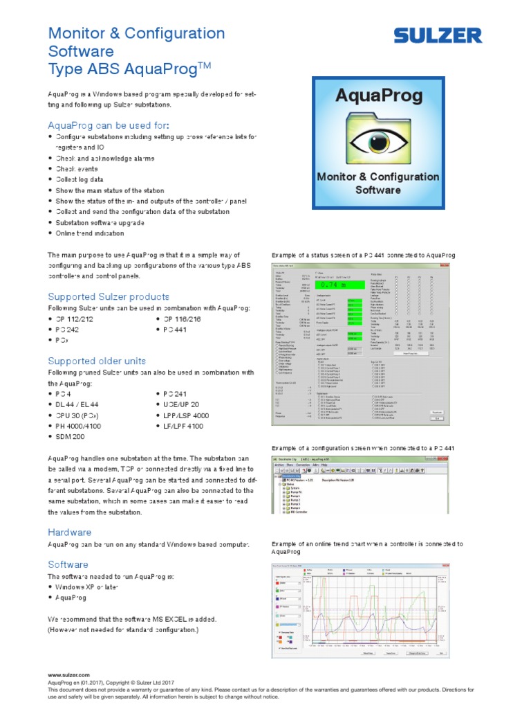 AquaProg TDS | PDF | Personal Computers | Software
