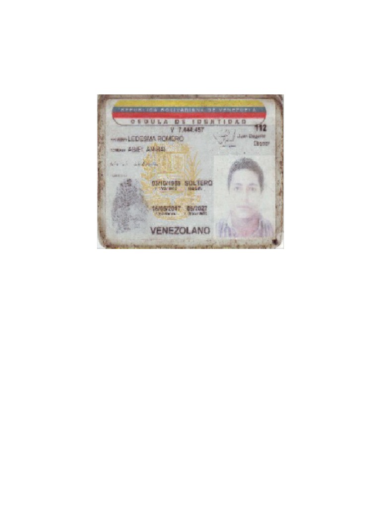 Cedula SR Abiel | PDF