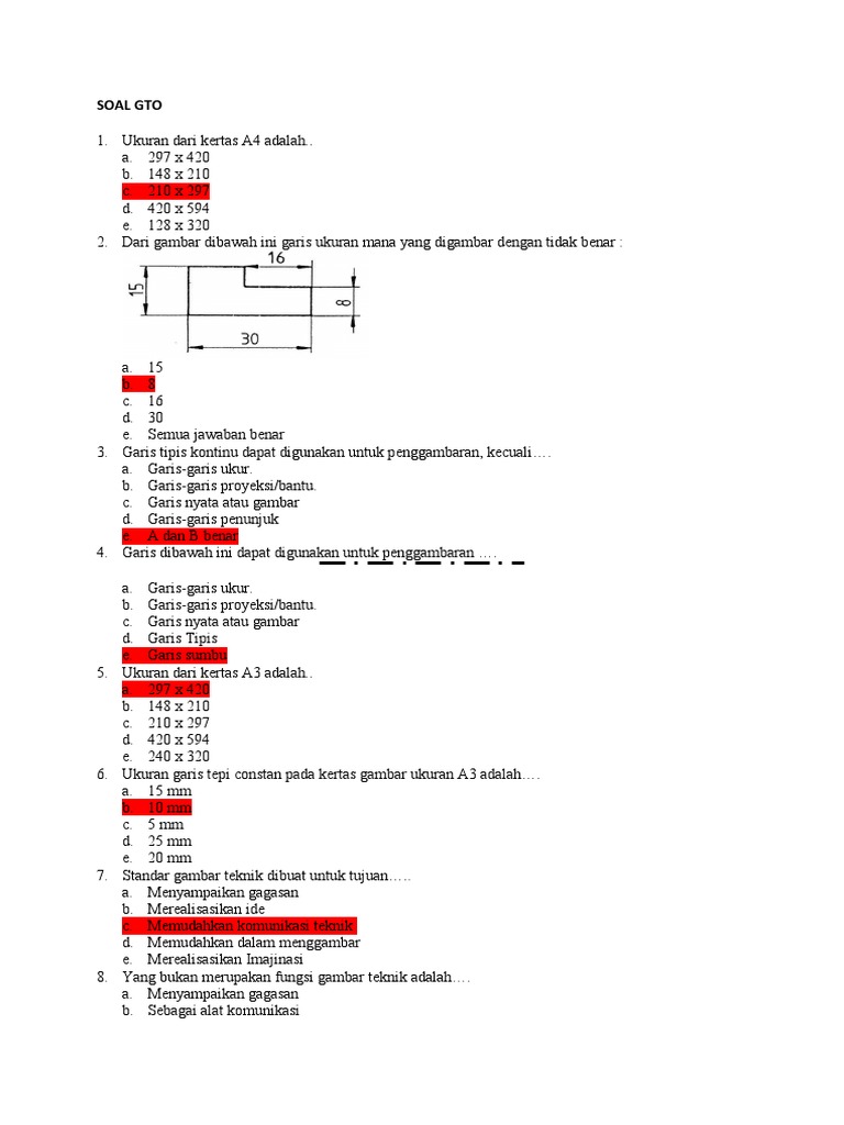 Soal Gto | PDF | Metode & Bahan Ajar