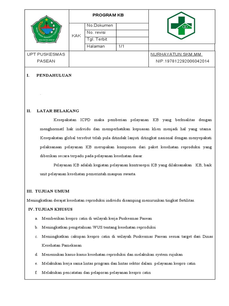 Kak Program KB 2022 | PDF
