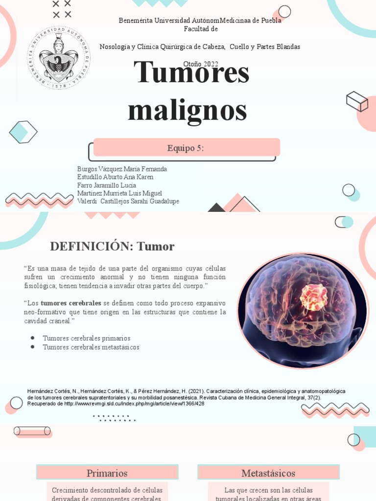 Tumores Malignos | PDF | Tumor cerebral | Cáncer