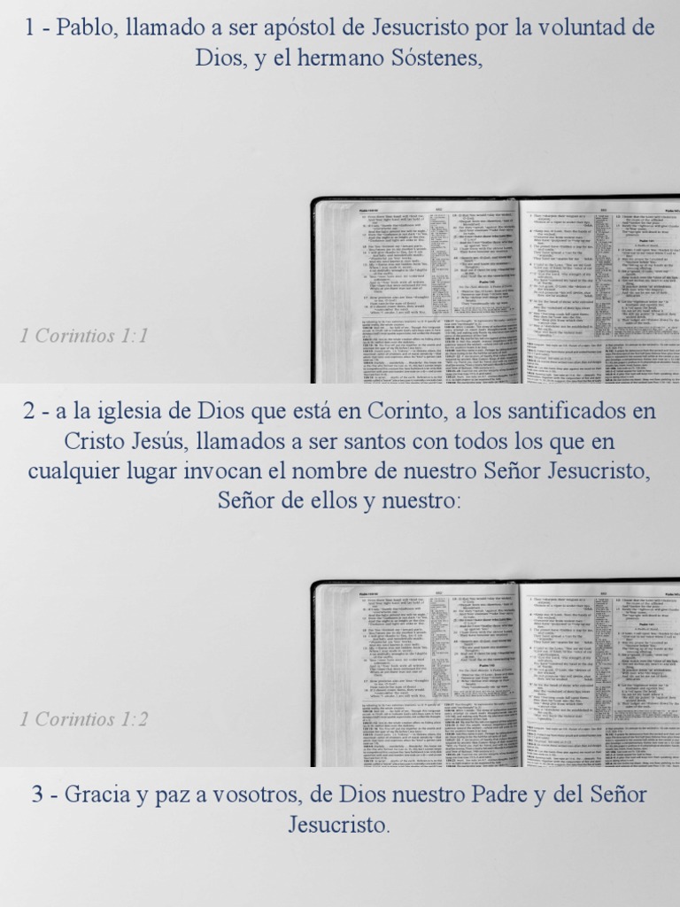 1 Corintios 001 - Reina Valera 1960 | PDF | Primera epístola a los corintios | Cristo (título)
