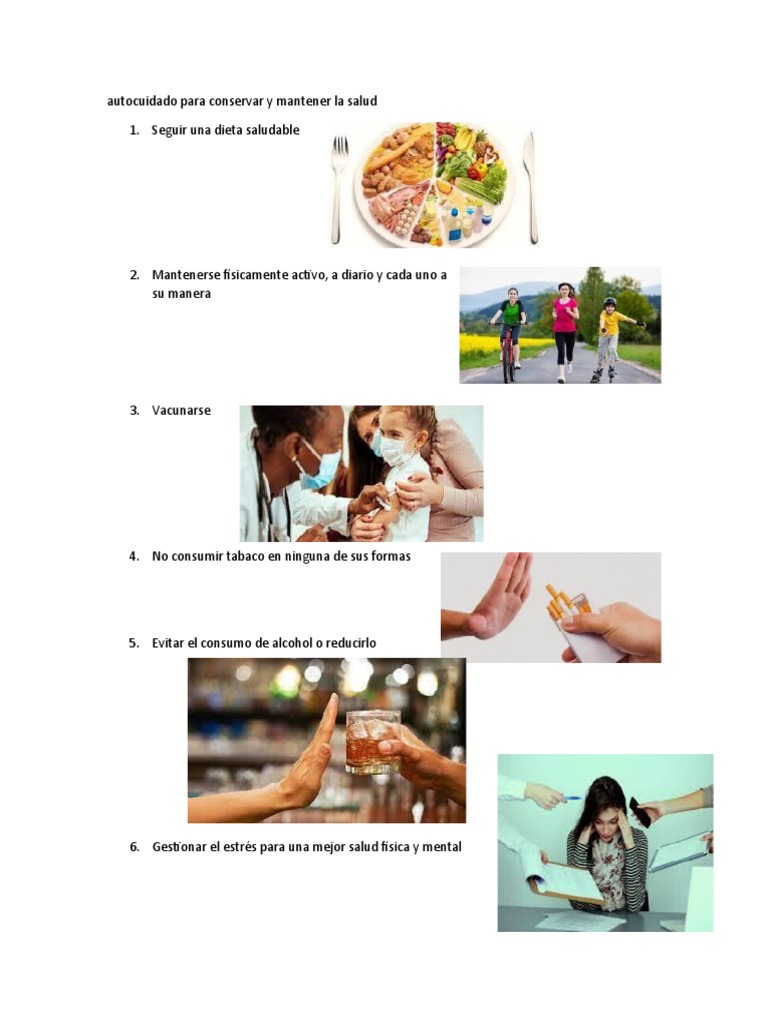 Autocuidado para Conservar y Mantener La Salud | PDF