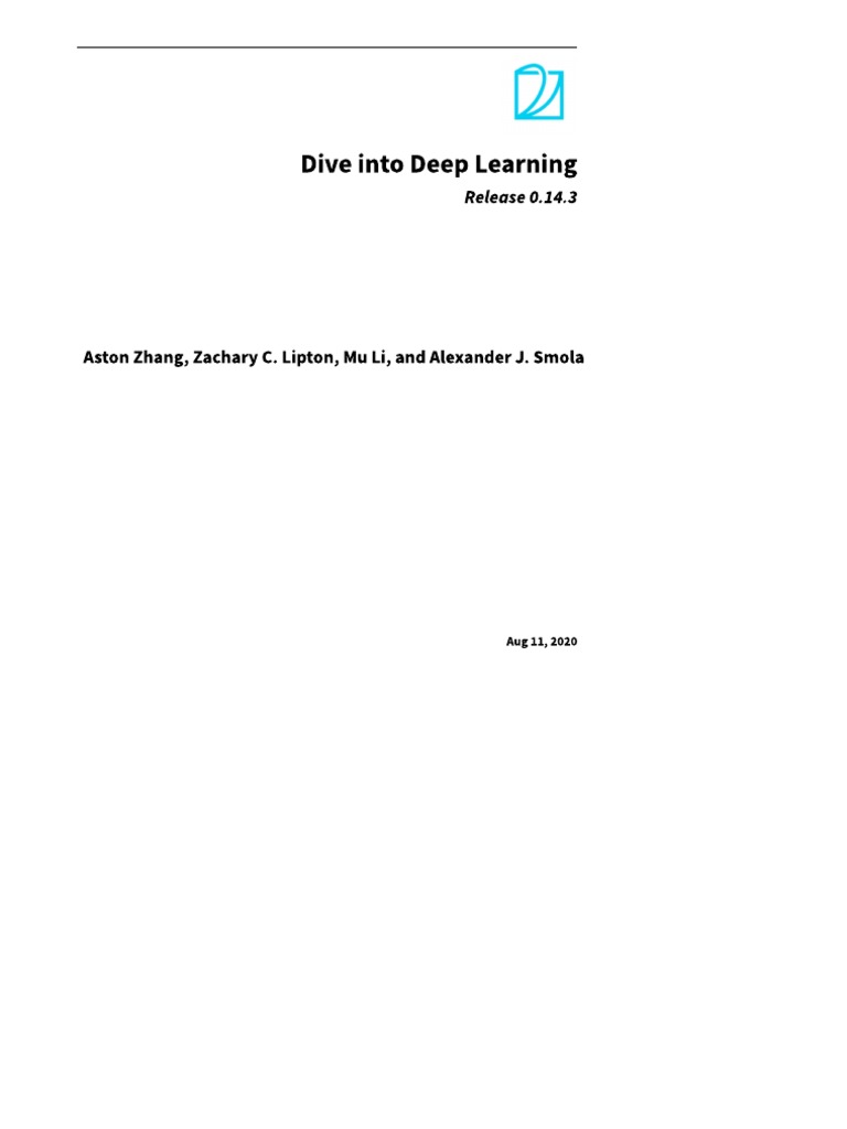 Dive Into Deep Learning | PDF Dive Into Deep Learning | PDF