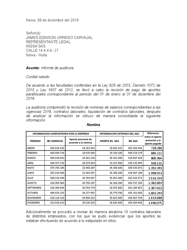 Ingsa Sas | PDF | Negocios | Finanzas y dinero