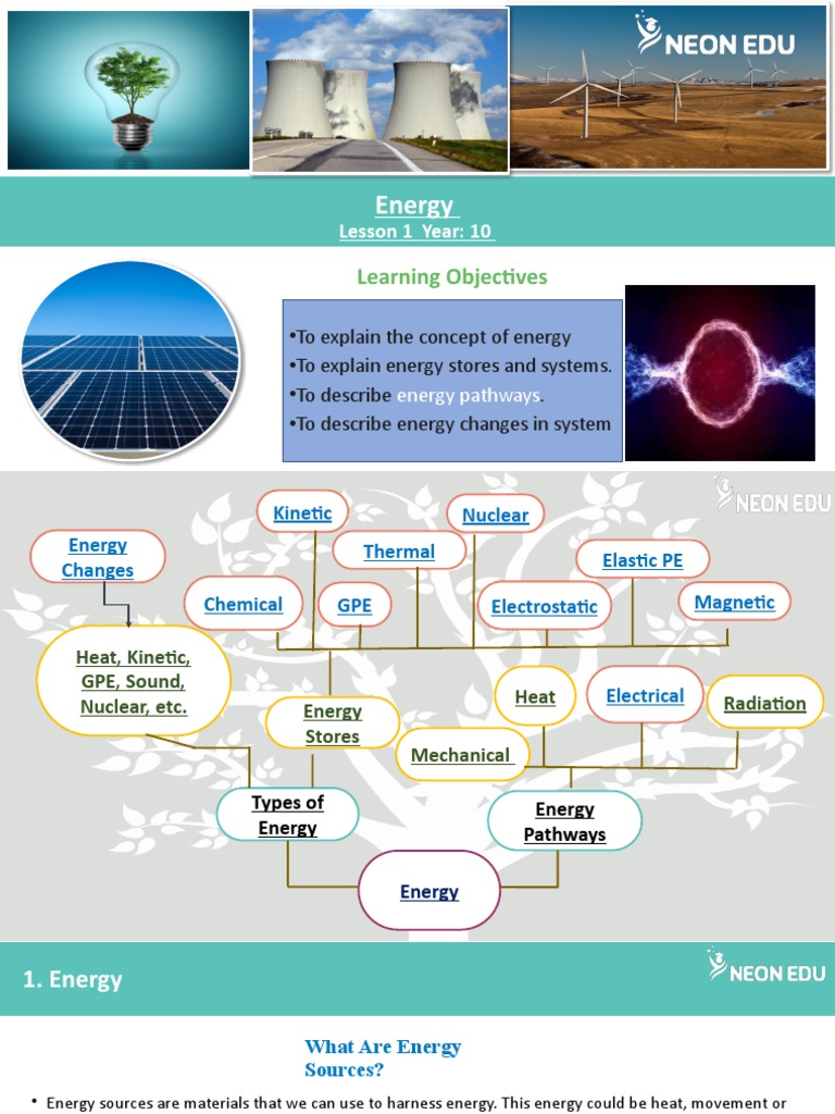 Energy Concepts and Types for Year 10 | PDF