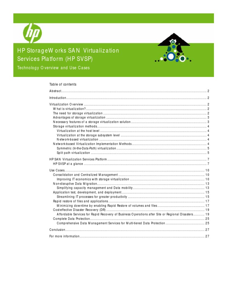 Technology Overview and Use Cases | PDF | Virtualization | Scalability