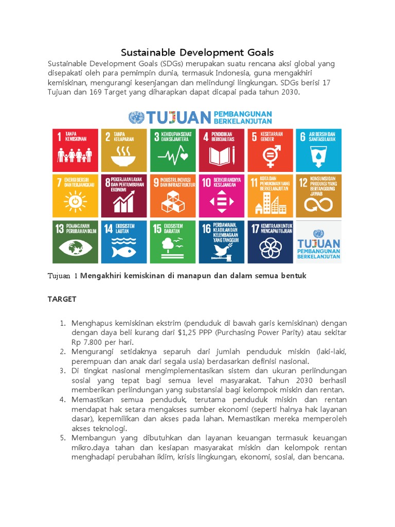 Sustainable Development Goals | PDF