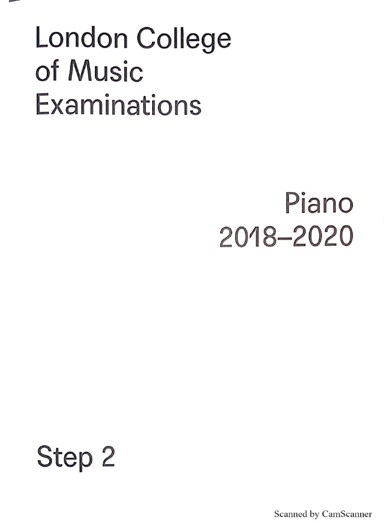 LCM Exam Piano Step 2 | PDF