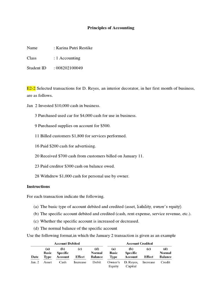 POA Assignment Week 4 | PDF | Debits And Credits | Financial Economics POA Assignment Week 4 | PDF | Debits And Credits | Financial Economics