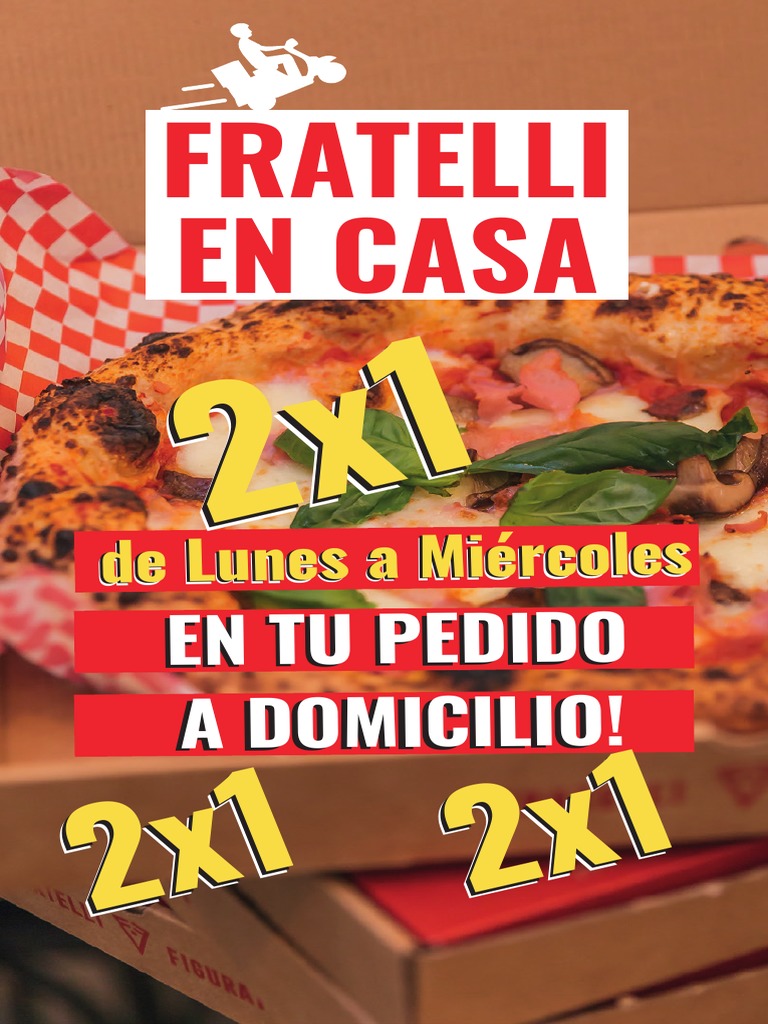 Menú de una pizzería italiana con una amplia selección de pizzas, platos estacionales, postres ...