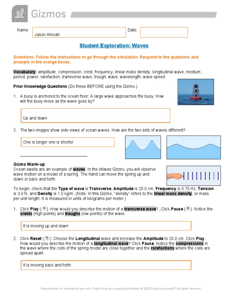 Jason Amoah - Copy of WavesSE | PDF | Waves | Frequency