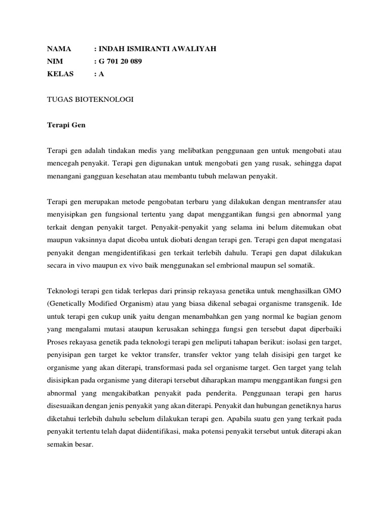 Terapi Gen | PDF