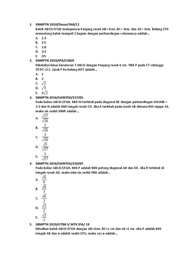 SBMPTN.1 A4 11 | PDF