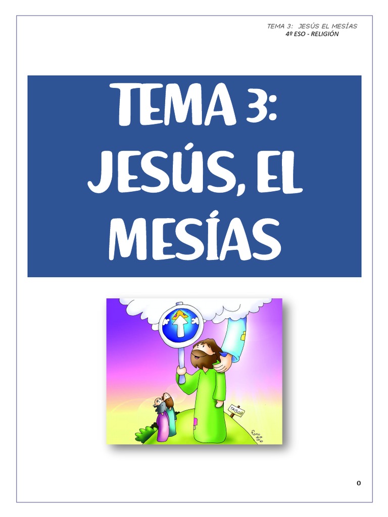 Unidad-3 Jesús El Mesías | PDF | Jesús | Evangelios