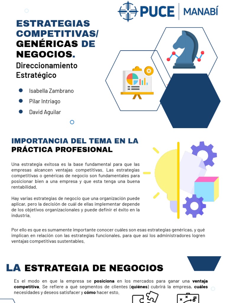 Estrategias Competitivas - Genéricas de Negocios - Isabella Z, David A ...