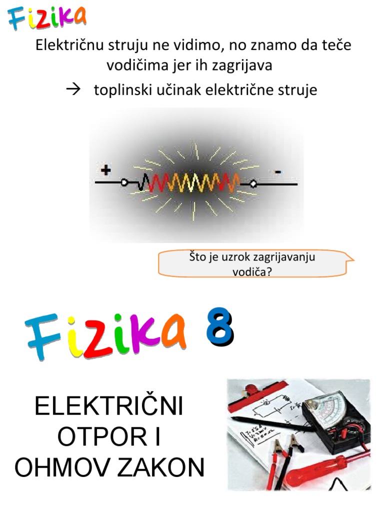 Elektricni - Otpor - I - Ohmov - Zakon (1) .Pps | PDF