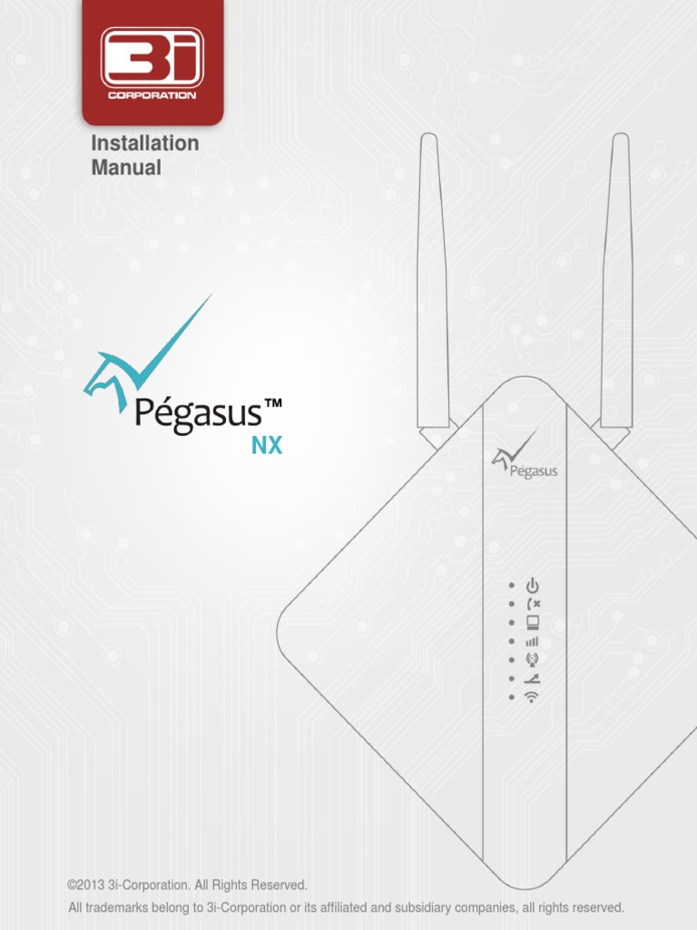 Pegasus NX - Installation Manual | PDF | Computer Network | General ...