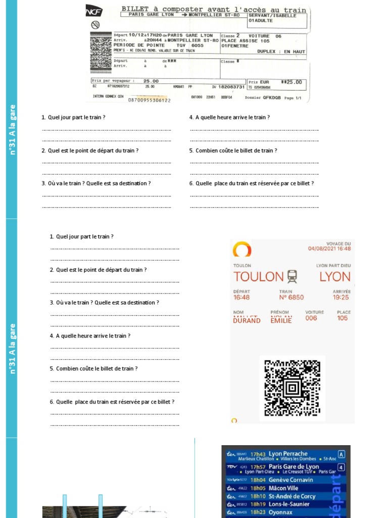 À La Gare FLE | PDF