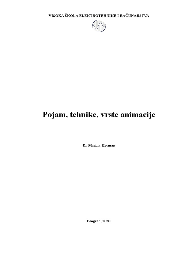 1 - Tehnike I Vrste Animacije - OA | PDF