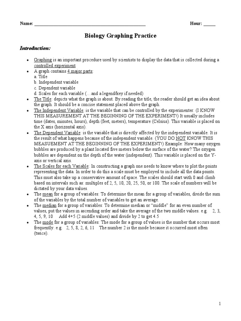 CHP 1 - Graphing Practice | PDF | Mean | Diabetes