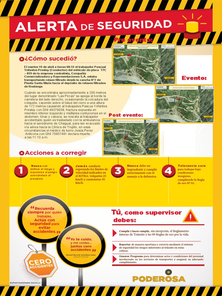 Alerta Seguridad - Accidente Transporte | PDF