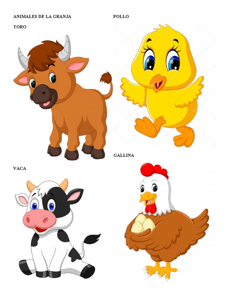 Animales de La Granja | PDF | Cocina, comidas y vino | Ciencia y ...