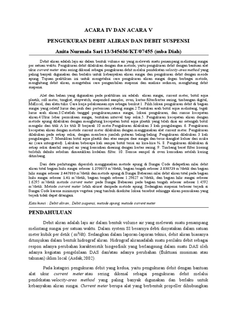 ACARA IV Dan Acara V | PDF