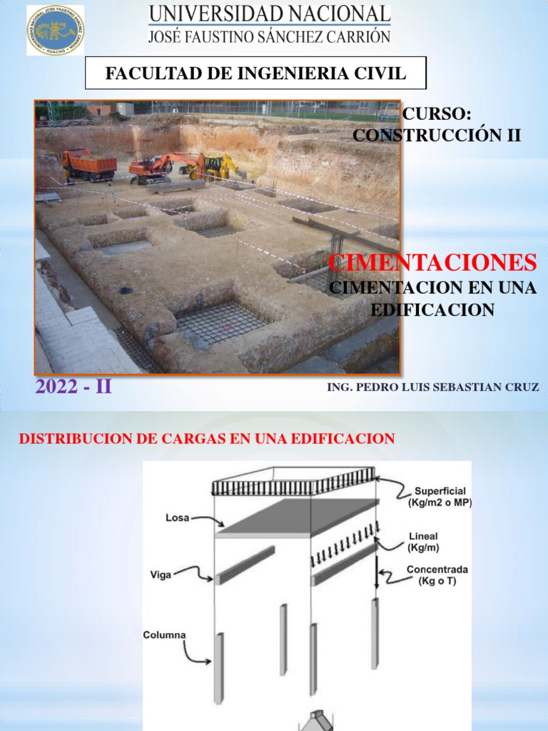 Distribución de cargas en una edificación y cálculo de aceros en vigas de cimentación | PDF ...