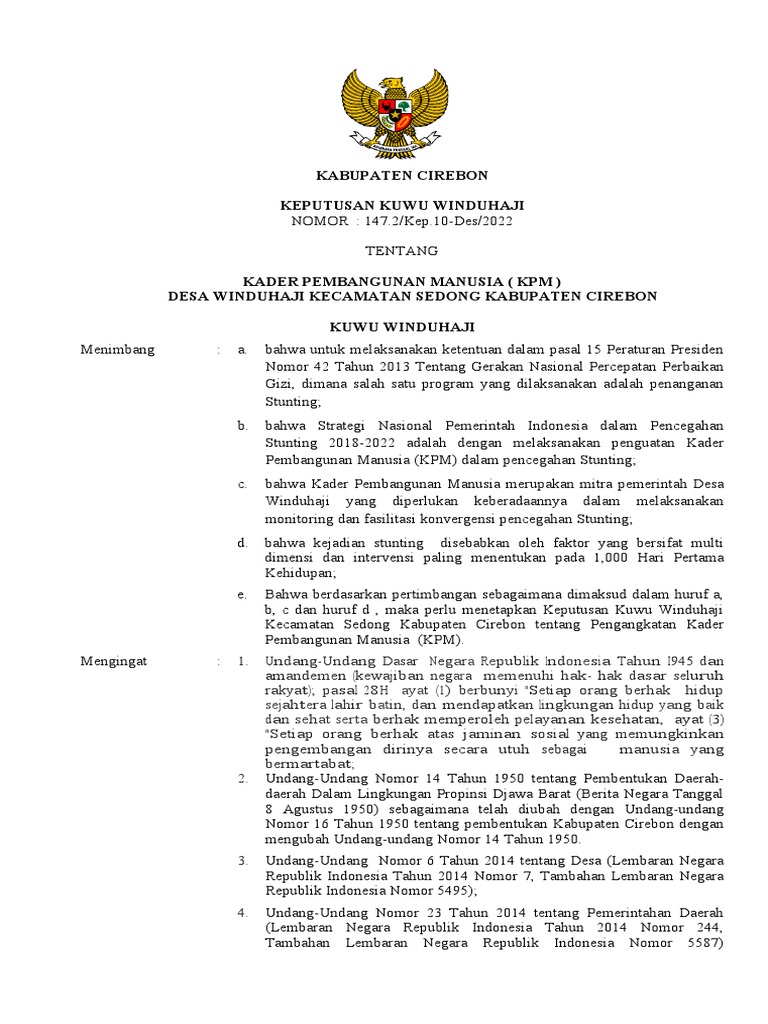 SK KPM Winduhaji 2022 | PDF