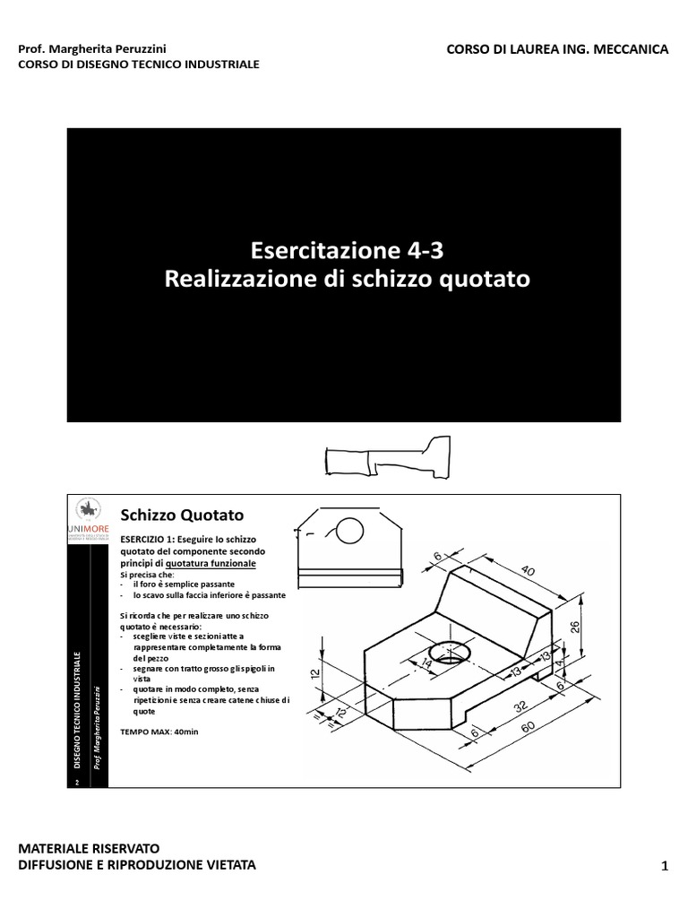 E04-3-4. Schizzo Quotato | PDF