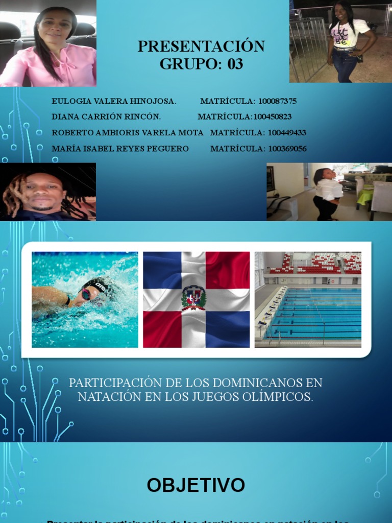 Dominicanos en Natación Juegos Olimpicos | PDF | Natación (deporte ...