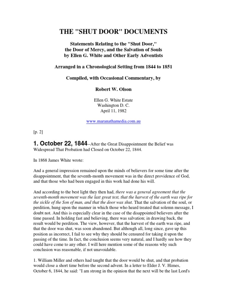 Exploring the "Shut Door | PDF