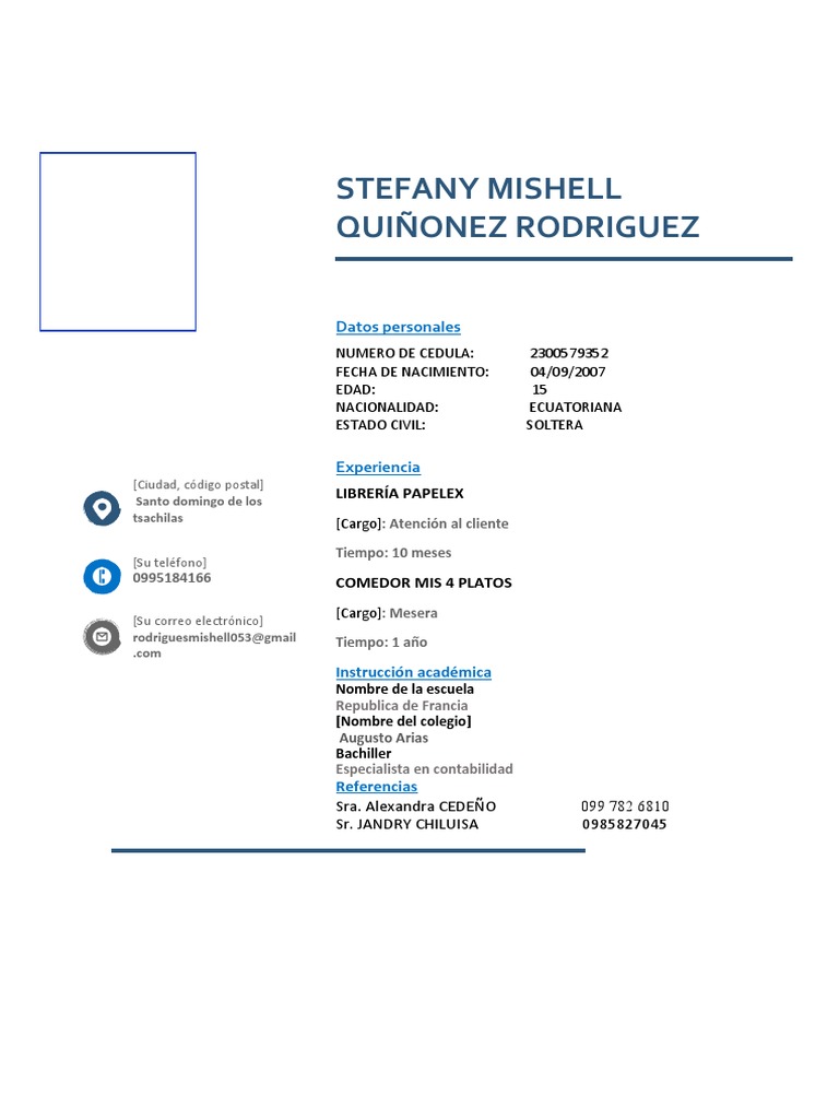 Stefany Mishell Quiñonez Rodriguez | PDF