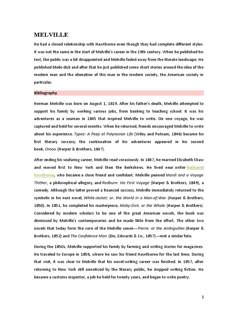 Melville | Download Free PDF | Herman Melville | Bartleby, The Scrivener