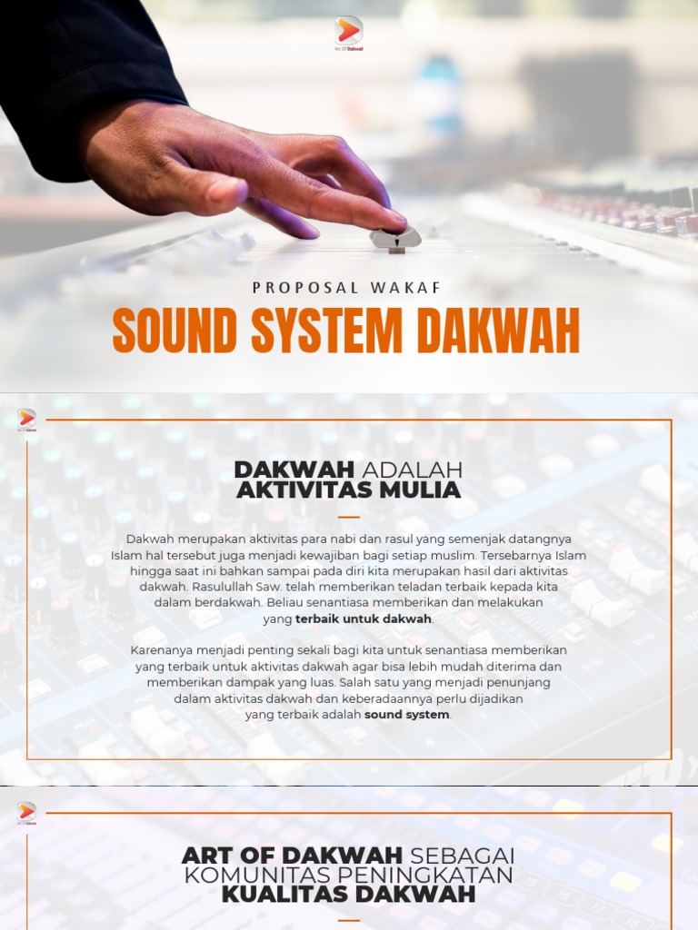 Proposal Wakaf Sound System | PDF