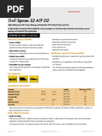 Shell Donax TA Transmission Fluid TDS PDF | PDF | Liquids | Mechanical Engineering