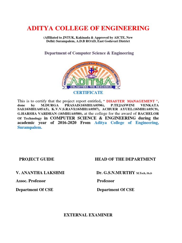 Aditya College of Engineering | PDF | Use Case | Class (Computer Programming)