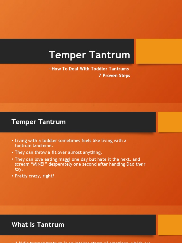 Temper Tantrum Reyansh | PDF | Toddler | Anger