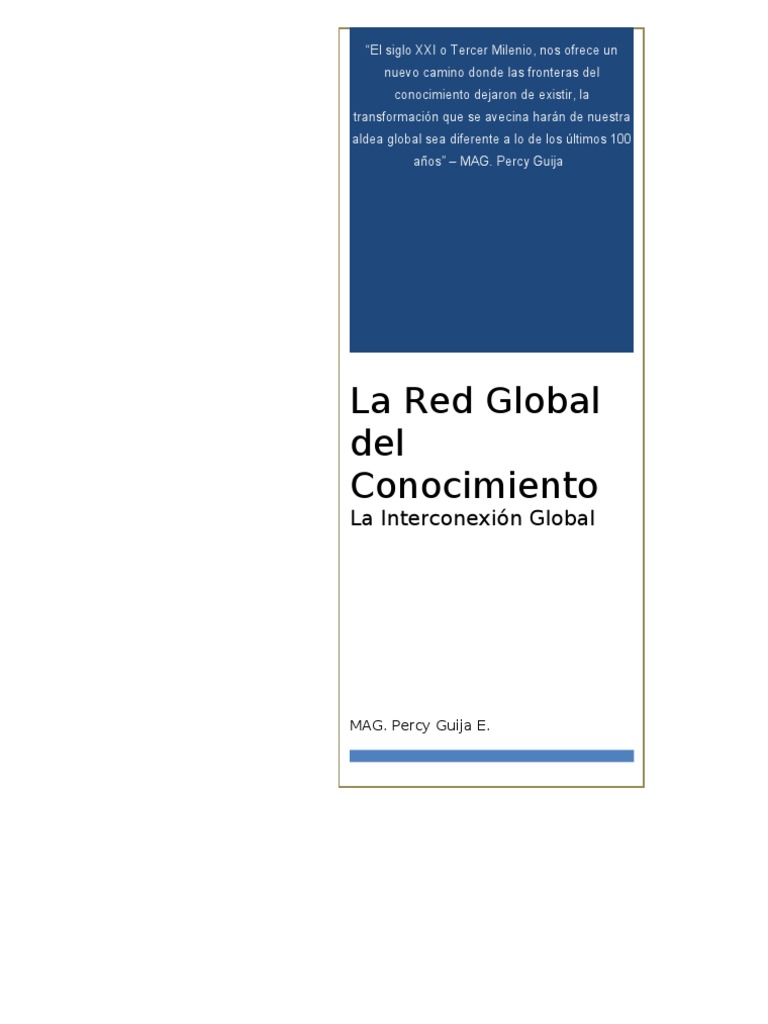 1 PG-Artículo La Red Global Del Conocimiento | PDF