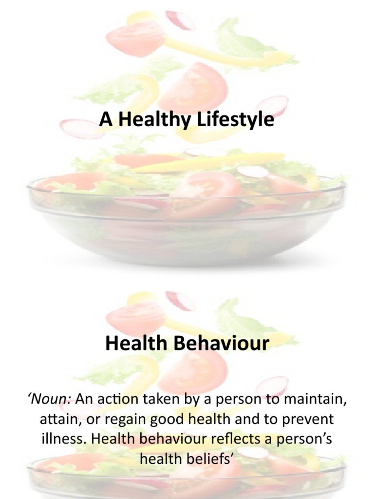 A Healthy Lifestyle | PDF